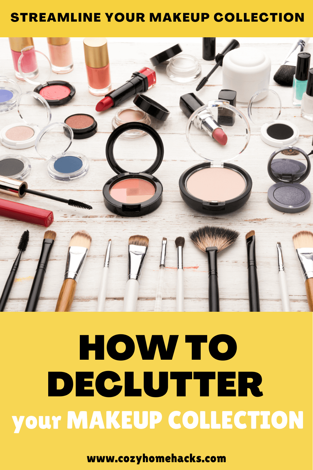 How To Declutter Makeup - 4 Easy Steps - Cozy Home Hacks
